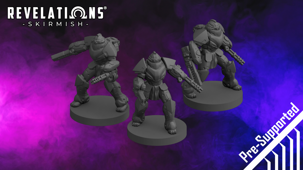 Revelations: Skirmish - Corre Republic Centurions - .stl files (pre-su ...